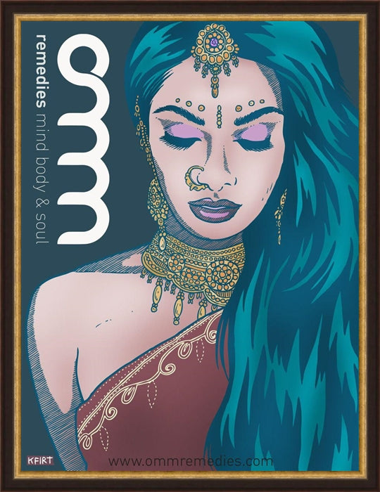 Omm Lady 12x18 Art Print: original, digital, exclusive – Omm remedies
